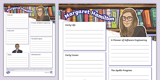 Margaret Hamilton Fact File Template (creat de profesori)
