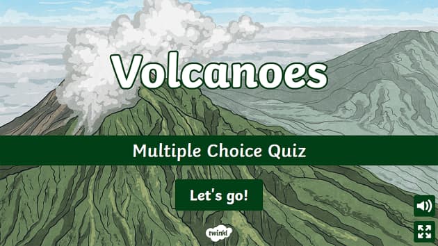 Volcanoes Multiple Choice Quiz - Twinkl