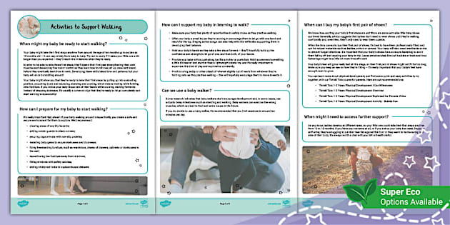 Activities to Support Walking | Parent Support 0-5 Years