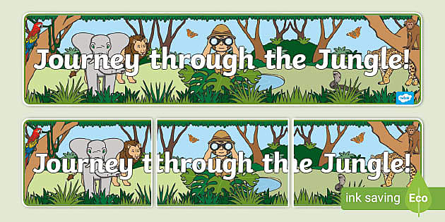 Jungle Journey Banner (teacher made) - Twinkl
