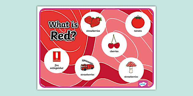 Red Color Poster