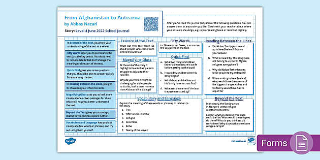 Level 4 School Journal 2022 From Afghanistan to Aotearoa