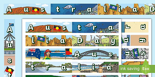 Australia Day Display Borders (teacher made) - Twinkl