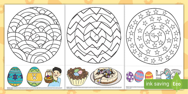 Easter Egg Spiral Hanging Decoration