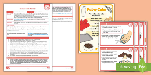 Scissor Skills Adult-Led Activity: Clap and Coordinate