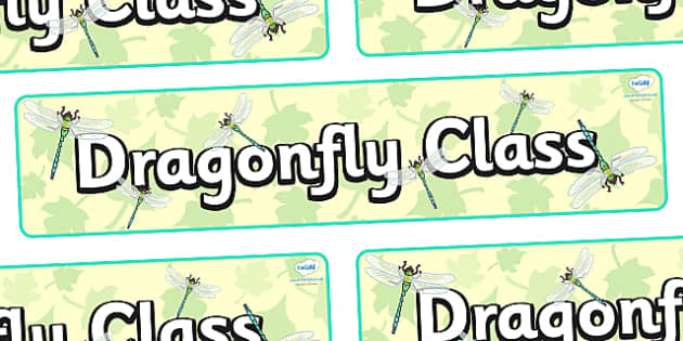 Dragonfly Themed Classroom Display Banner (teacher made)