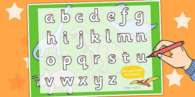 Dinosaur-Themed Letter Formation Worksheet (teacher made)