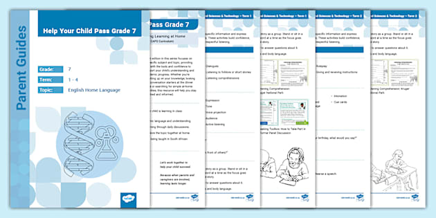 Help Your Child Pass Grade 7: English Home Language - Twinkl