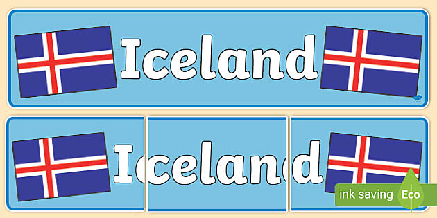 FREE! - Iceland Display Banner (Teacher-Made) - Twinkl
