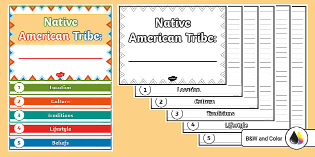 Native American Heritage Flipbook (teacher made) - Twinkl