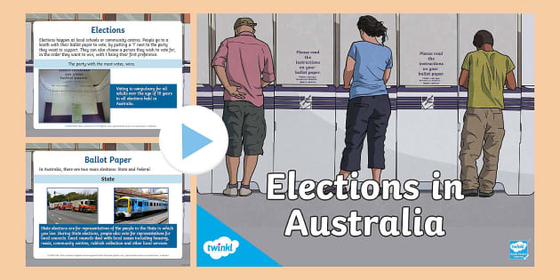 Elections in Australia (Hecho por educadores) - Twinkl