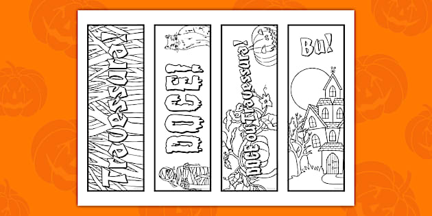 * NEW * Dia das Bruxas Marcadores de Livros - Twinkl