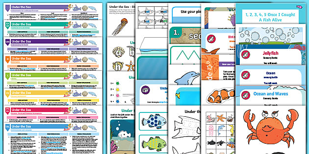 EYFS 2-4 Under the Sea Plan & Continuous Provision Pack