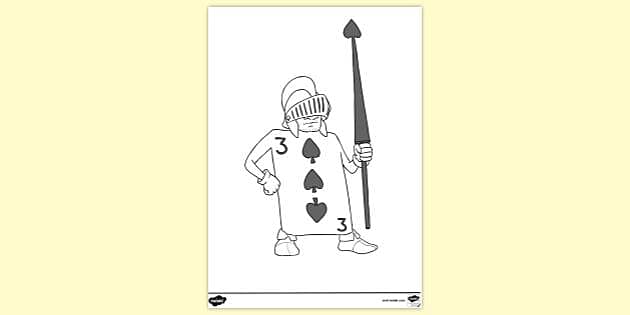 Knight Card Colouring Sheet (teacher made) - Twinkl