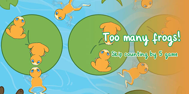 👉 Too Many Frogs: Skip Counting by 5 (teacher made)