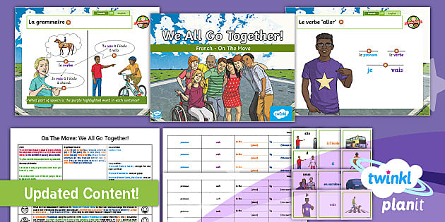 French: On the Move: We All Go Together Year 4 Lesson Pack 6