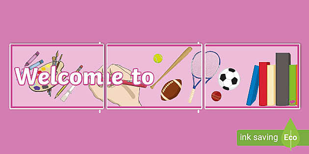 Welcome to Second Level Editable Display Banner - Twinkl