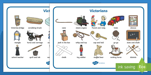The Victorians Word Mat (teacher made) - Twinkl