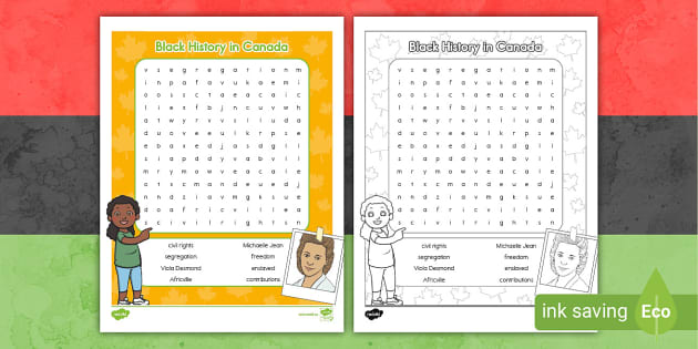 Printable Black History Month Word Search | Grades K-3