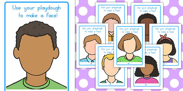 Free Printable Playdough Face Mats