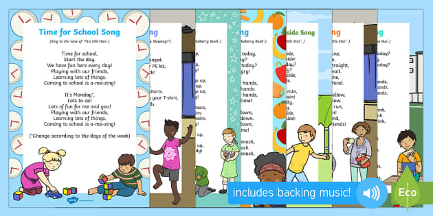 EYFS Daily Routine Songs And Rhymes Resource Pack CfE eyfs-daily-routine-songs-and-rhymes-resource-pack-cfe