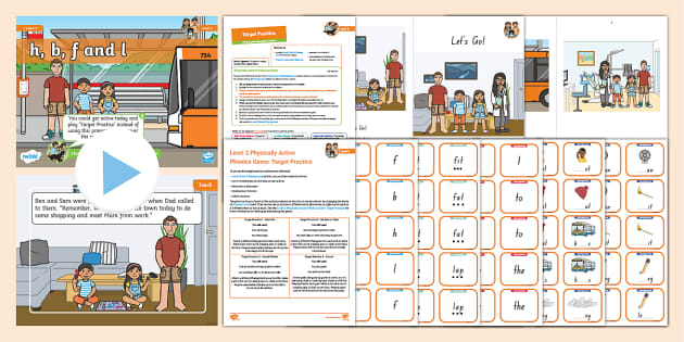 h, b, f, l Lesson Pack - Level 2 Week 5 Lesson 5 - Twinkl