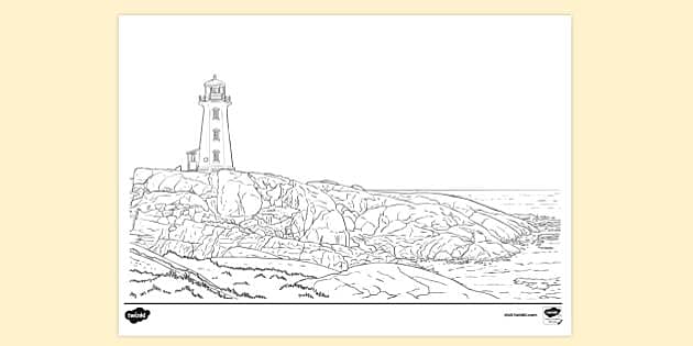 FREE! - Coastal Colouring Page | Colouring Sheets - Twinkl