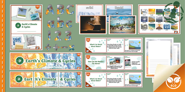 Year 3 Earth's Climate & Cycles Display Pack (teacher made)