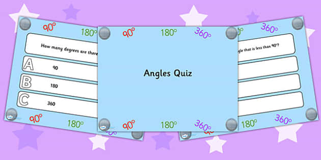 Angles PowerPoint Quiz (teacher made)