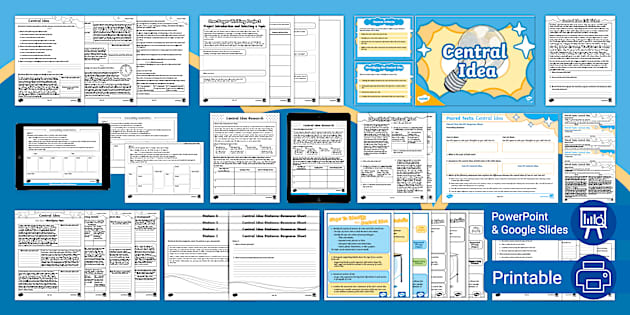 Sixth Grade Central Idea Unit Pack - Twinkl