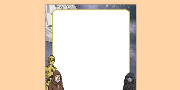 Space Wars Themed Editable Display Poster (teacher made)