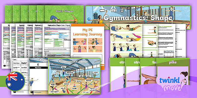Move PE Year 3 Gymnastics: Shape Unit Pack (teacher made)