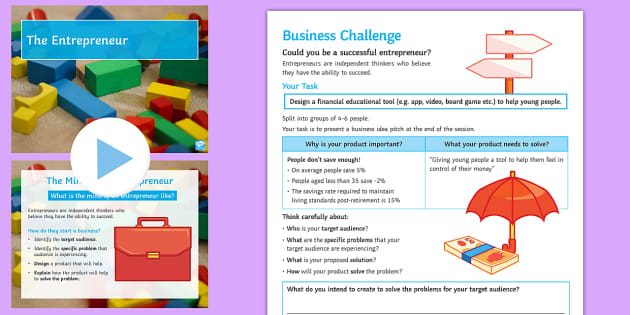 Entrepreneurship Lessons for Children - Twinkl