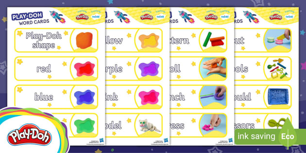 * NEW * Play-Doh Word Cards (creat de profesori) - Twinkl