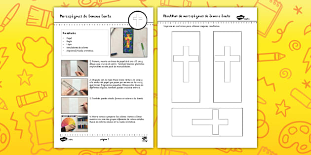 Manualidad: Marcapáginas de Semana Santa - Twinkl Cratfs