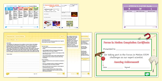 STEM IU Yr 4 Forces in Motion Wk 9-10 (teacher made)