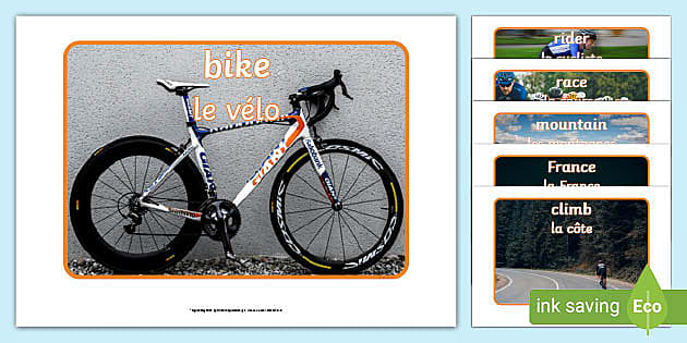 Tour de France Display Photos English/French (teacher made)
