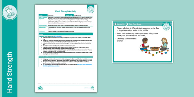 Fine Motor Skills Hand Strength Activity: Hungry Hands