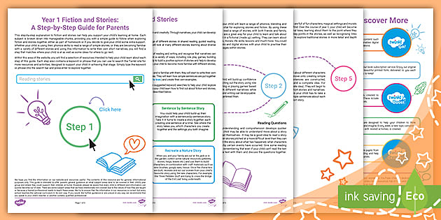 Year 1 Fiction and Stories: A Step-by-Step Guide for Parents