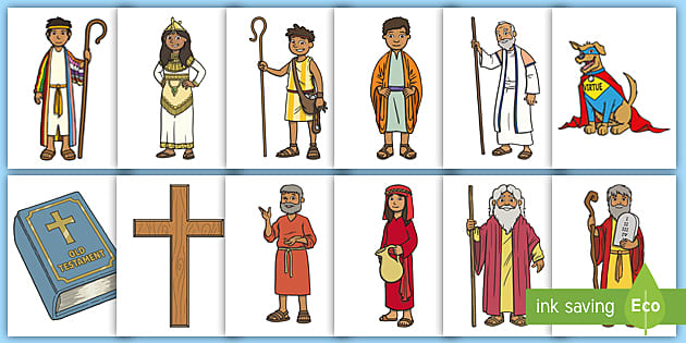 Vacation Bible School: Old Testament Heroes Bulletin Board Cut-Outs