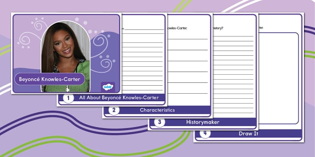 Beyonce Worksheet and Flapbook for Kids | Twinkl USA