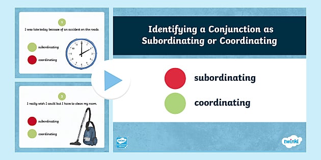 Identifying Conjunctions PowerPoint Game (teacher made)