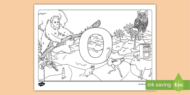 * NEW * 'O' Sound Loaded Colouring Page (teacher made)