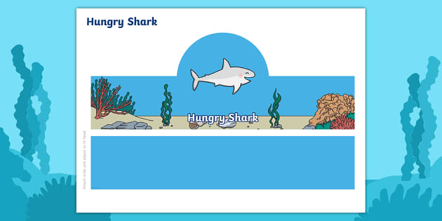 Hungry Shark Role-Play Headband (teacher made) - Twinkl