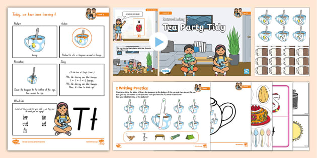 't' Lesson Pack - Level 2 Week 1 Lesson 3 (teacher made)