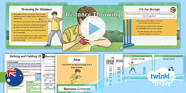 Move PE Y6 Striking and Fielding Lesson 3: Distance Throwing