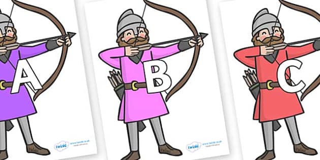 A-Z Alphabet on Archers