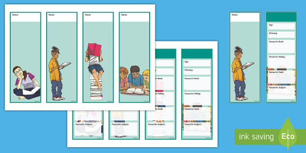 All About Me Bookmarks (teacher made)