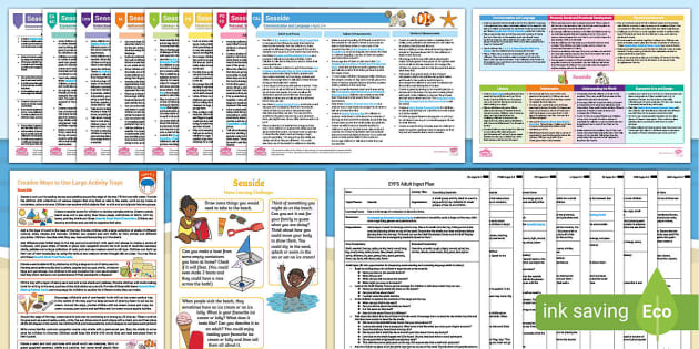 EYFS Ages 3-4 Seaside Bumper Planning Pack | Twinkl - Twinkl
