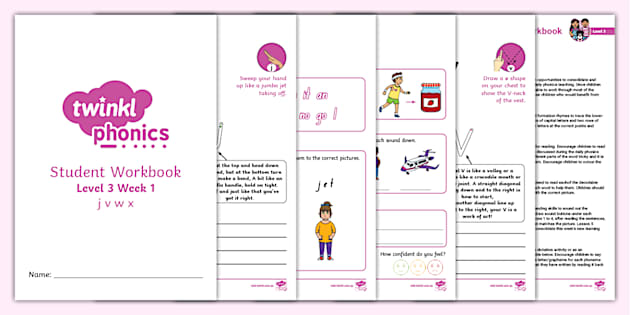 Twinkl Phonics: Level 3: Week 1: Workbook (teacher made)